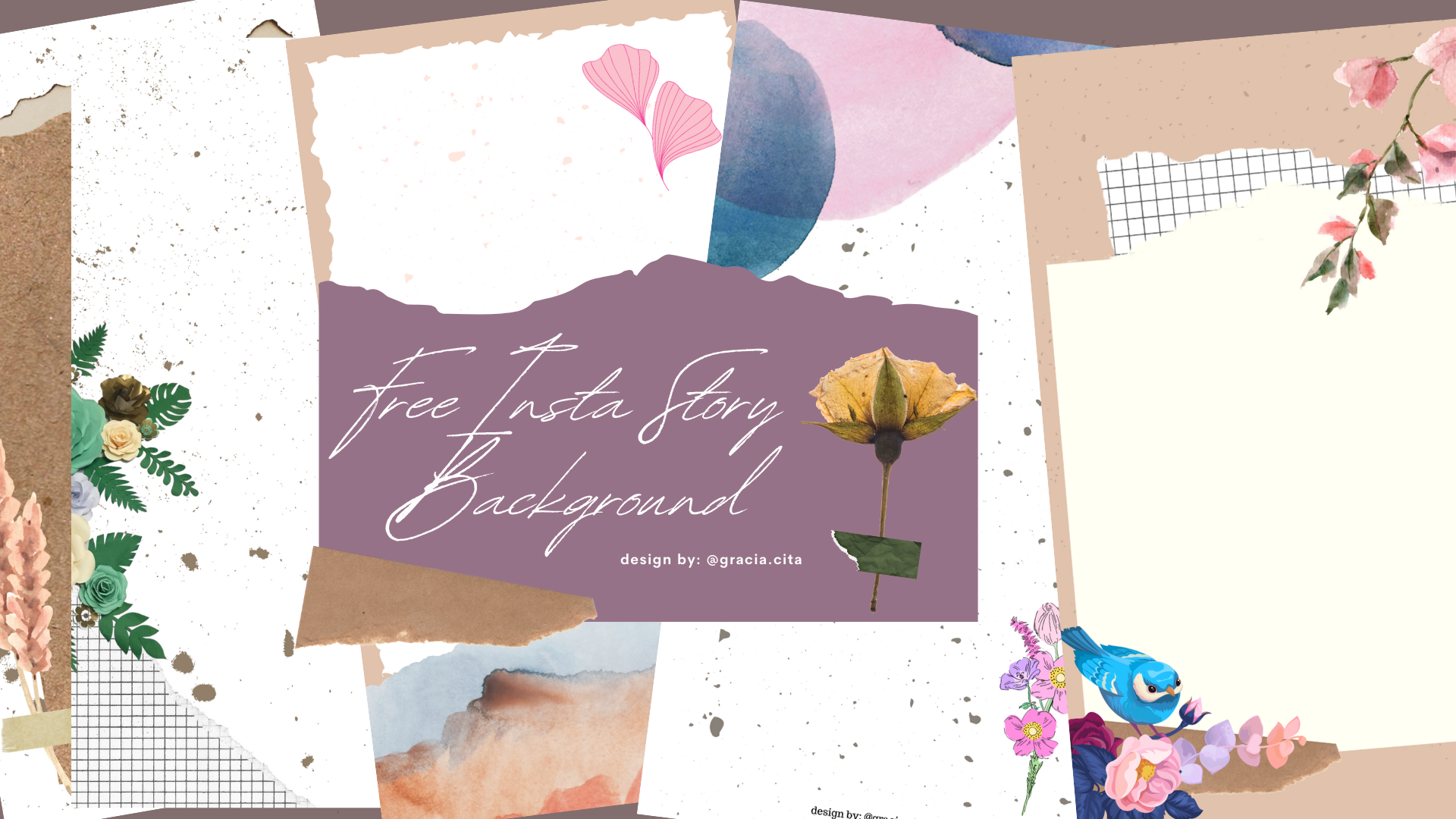 FREE Insta Story Background - Theme Rustic - Blossom Shine